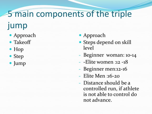Triple jump | PPTX | Running and Jogging | Fitness and Exercise