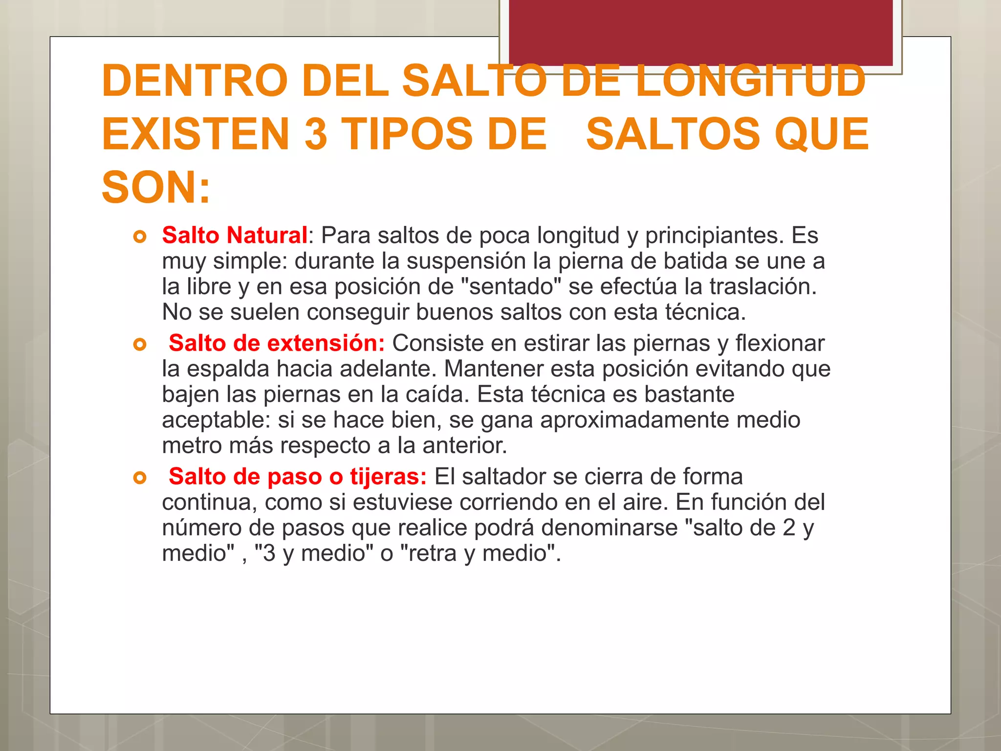 Salto de longitud | PPT