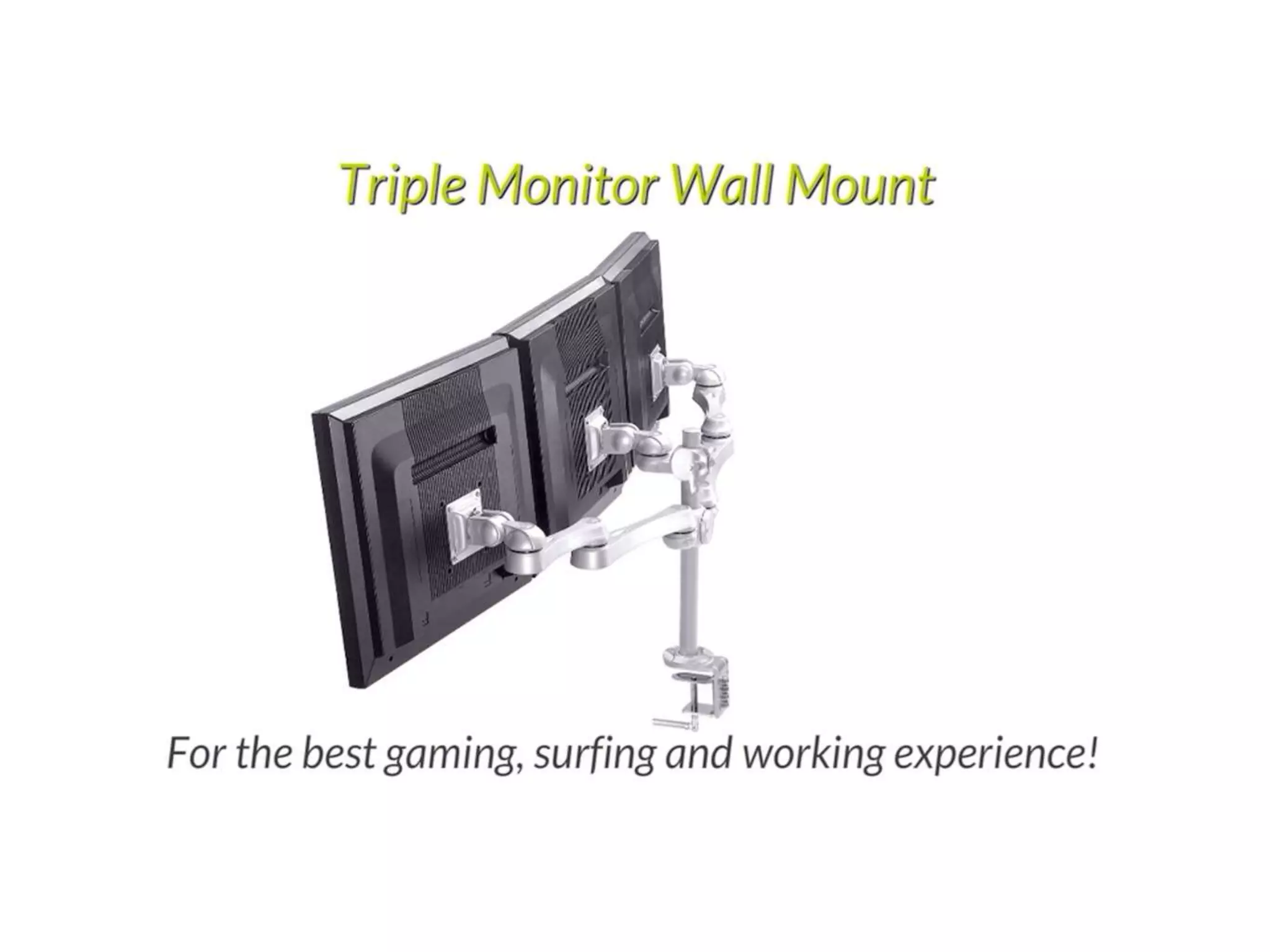Triple moinitor wall mount | PPTX