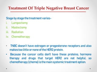 Triple Negative Breast Cancer (TNBC).pptx | Cancer | Diseases and ...