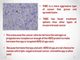 Triple Negative Breast Cancer (TNBC).pptx | Cancer | Diseases and ...