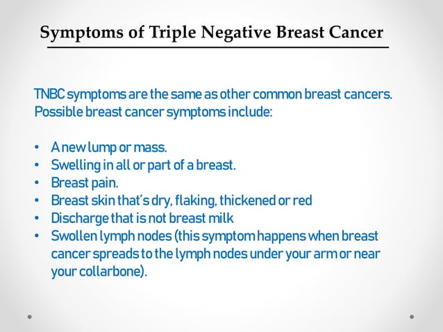 Triple Negative Breast Cancer (TNBC).pptx | Cancer | Diseases and ...