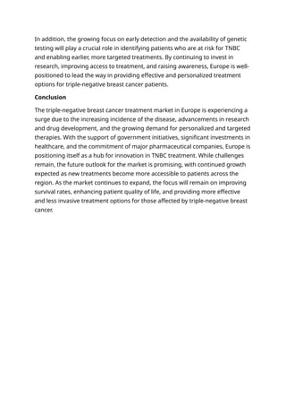 Triple Negative Breast Cancer Treatment Market Demand Surge in the US ...