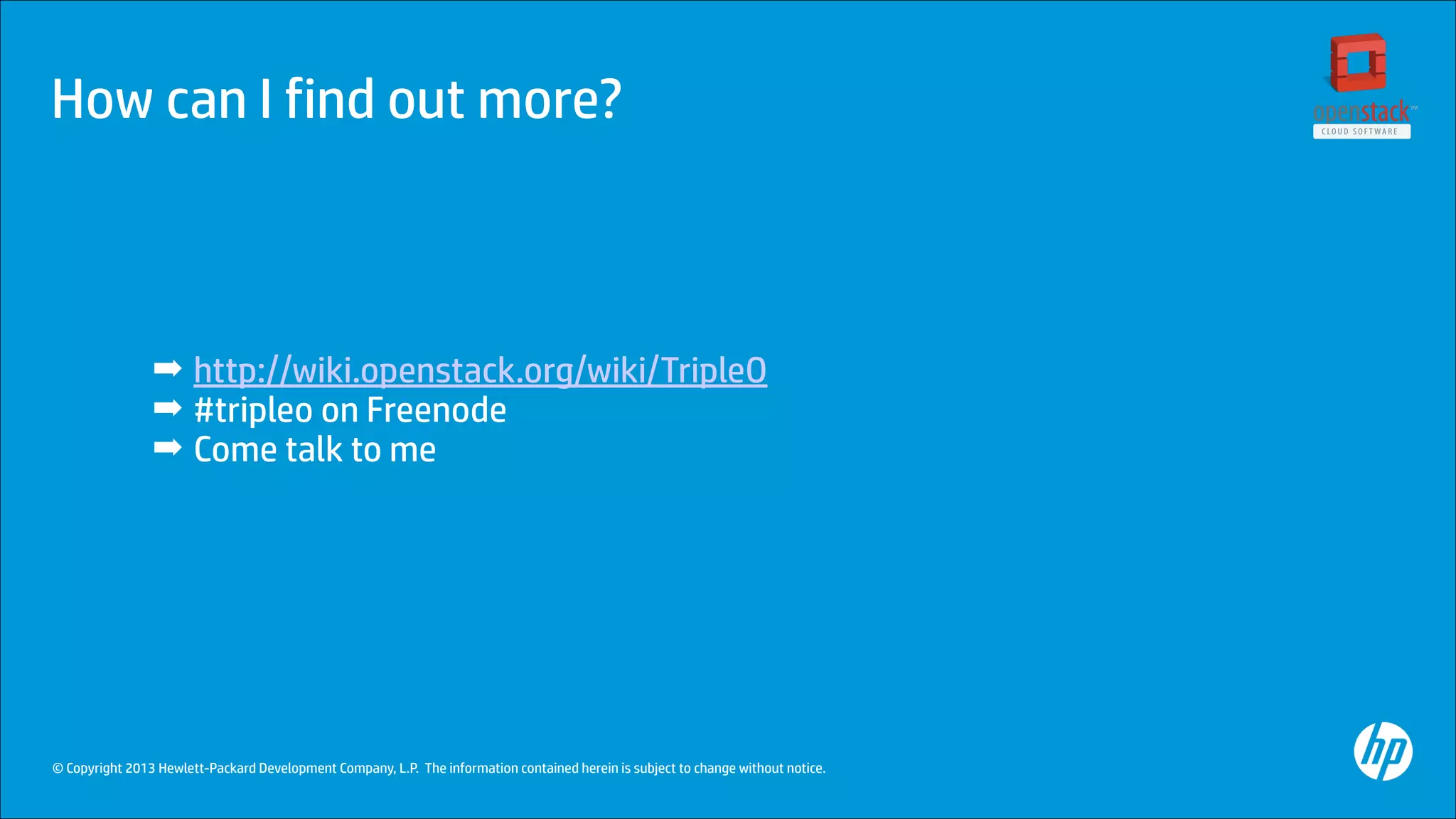 TripleO Lightning Talk | PPT