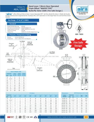 Triple Offset Butterfly Valve | PDF