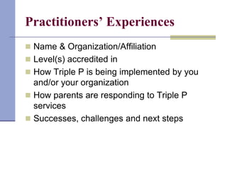 Triple P Presentation for First 5 Santa Cruz County Commission | PPTX