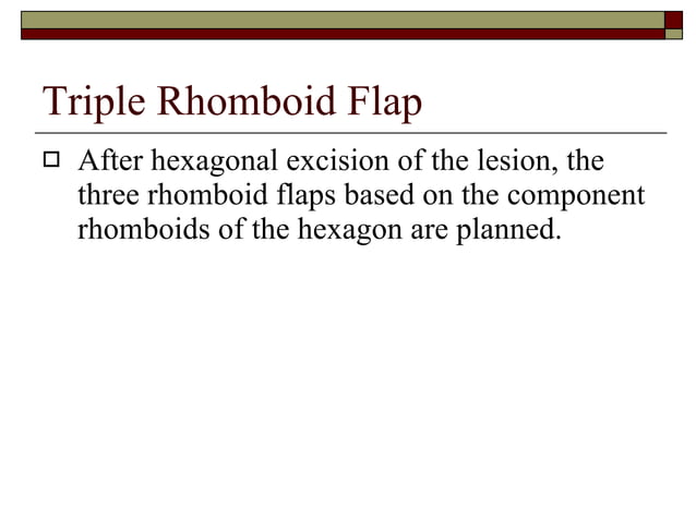 Triple Rhomboid Flap | PPT | 3-D Graphics | Computer Software and ...