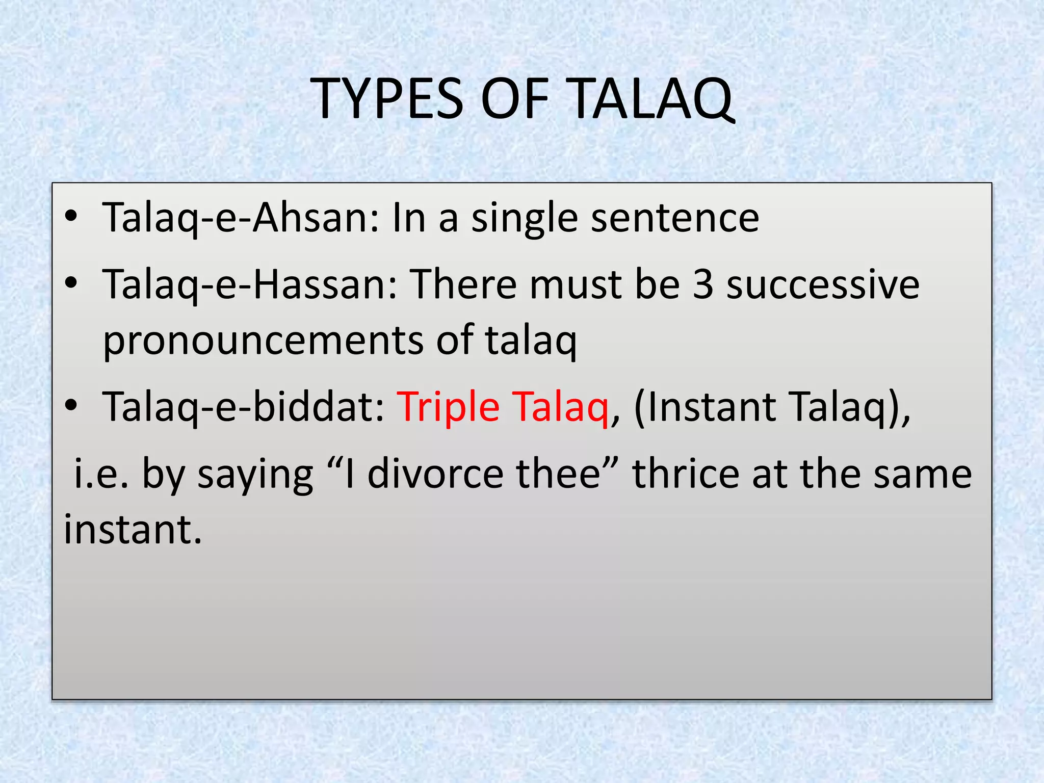 Triple talaq in india | PPTX
