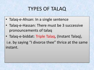 Triple talaq in india | PPTX | Islam | Religion & Spirituality
