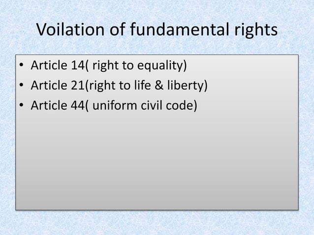 Triple talaq in india | PPTX | Islam | Religion & Spirituality