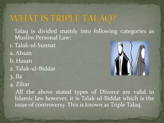 Triple Talaq in relation to Jurisprudence | PPTX