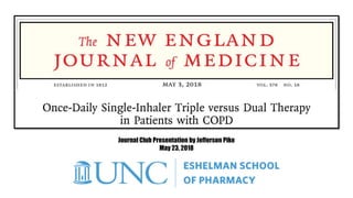 Triple v dual therapy in copd | PPTX