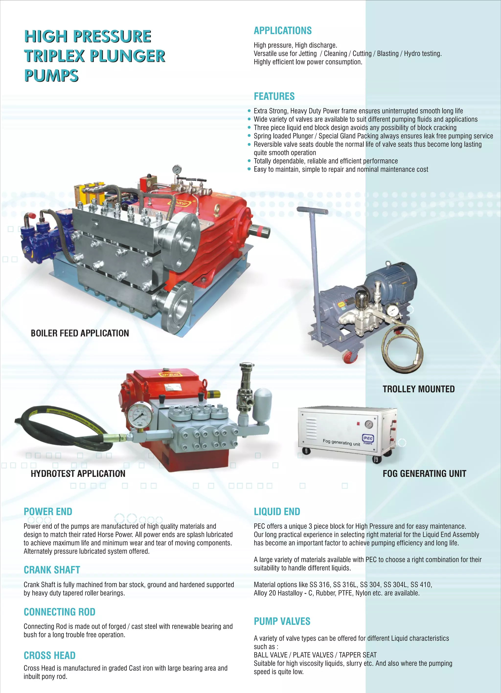 Triplex Plunger Pumps By PEC PUMPS INDIA | PDF