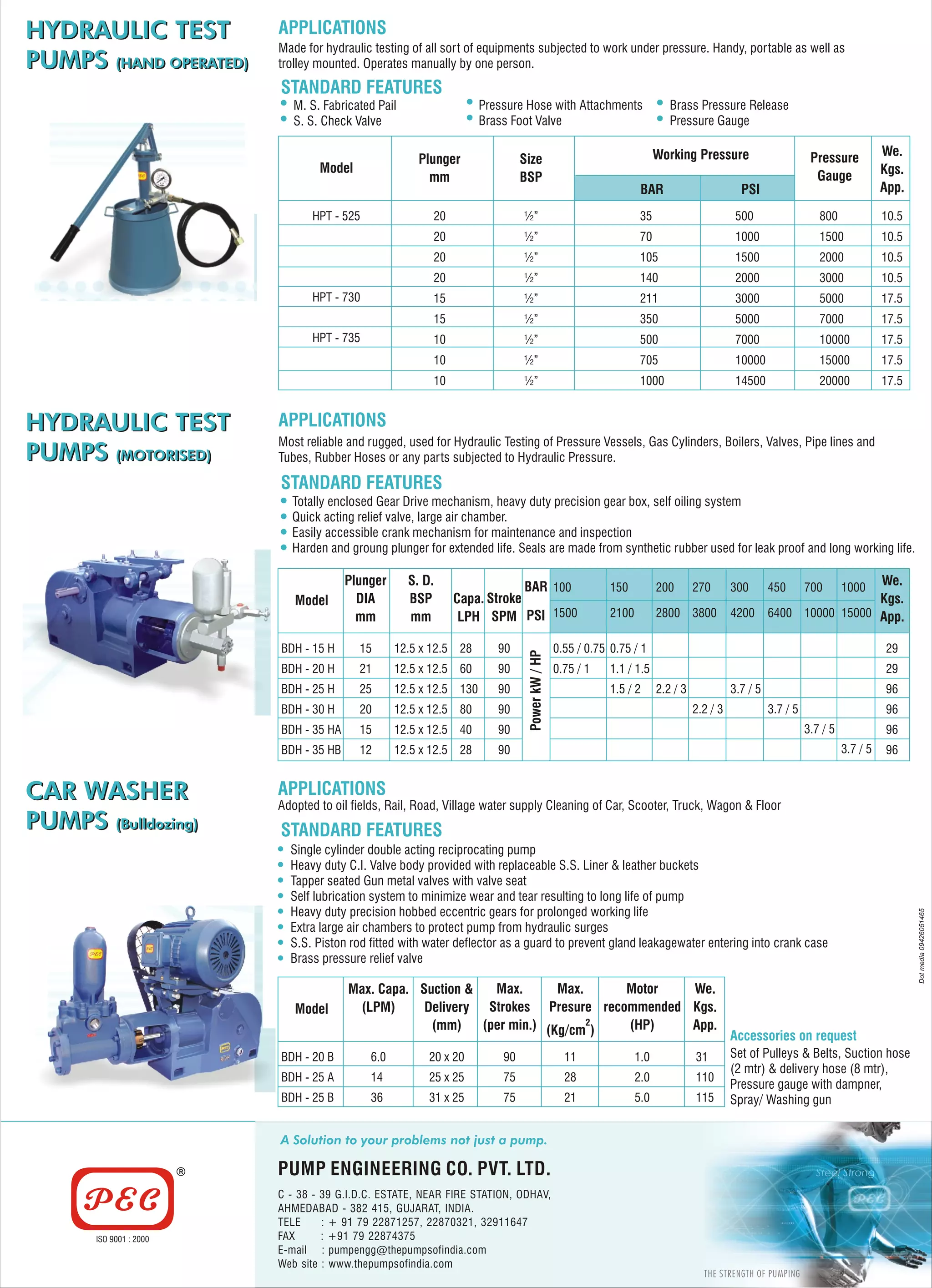 Triplex Plunger Pumps By PEC PUMPS INDIA | PDF