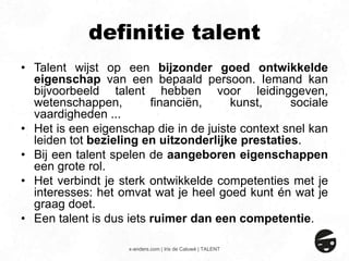 Triplokaal 2015: in iedereen schuilt talent | PPTX