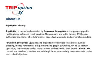 Trip Option Travel Agency Business | PPTX