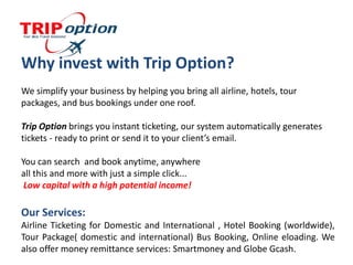 Trip Option Travel Agency Business | PPTX