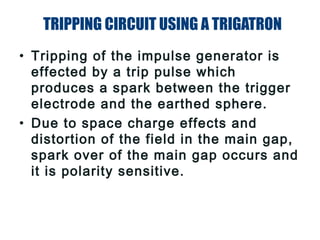 Tripping and control of impulse generators | PPT