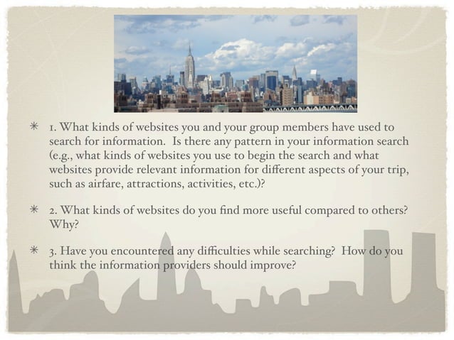 Trip Planning: New York City | PPT