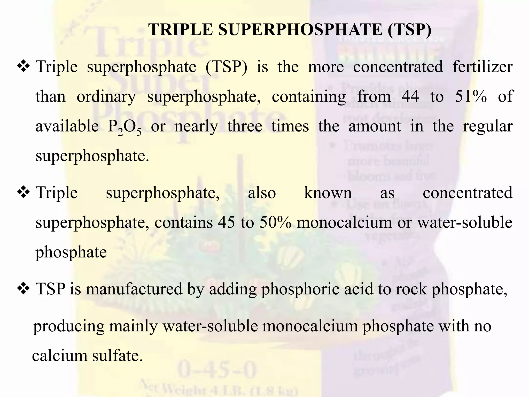 Triple super phosphate | PPTX