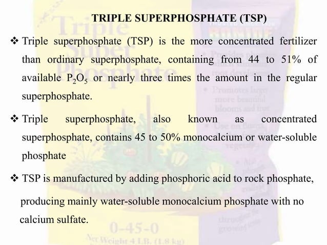 Triple super phosphate | PPTX | Chemistry | Science