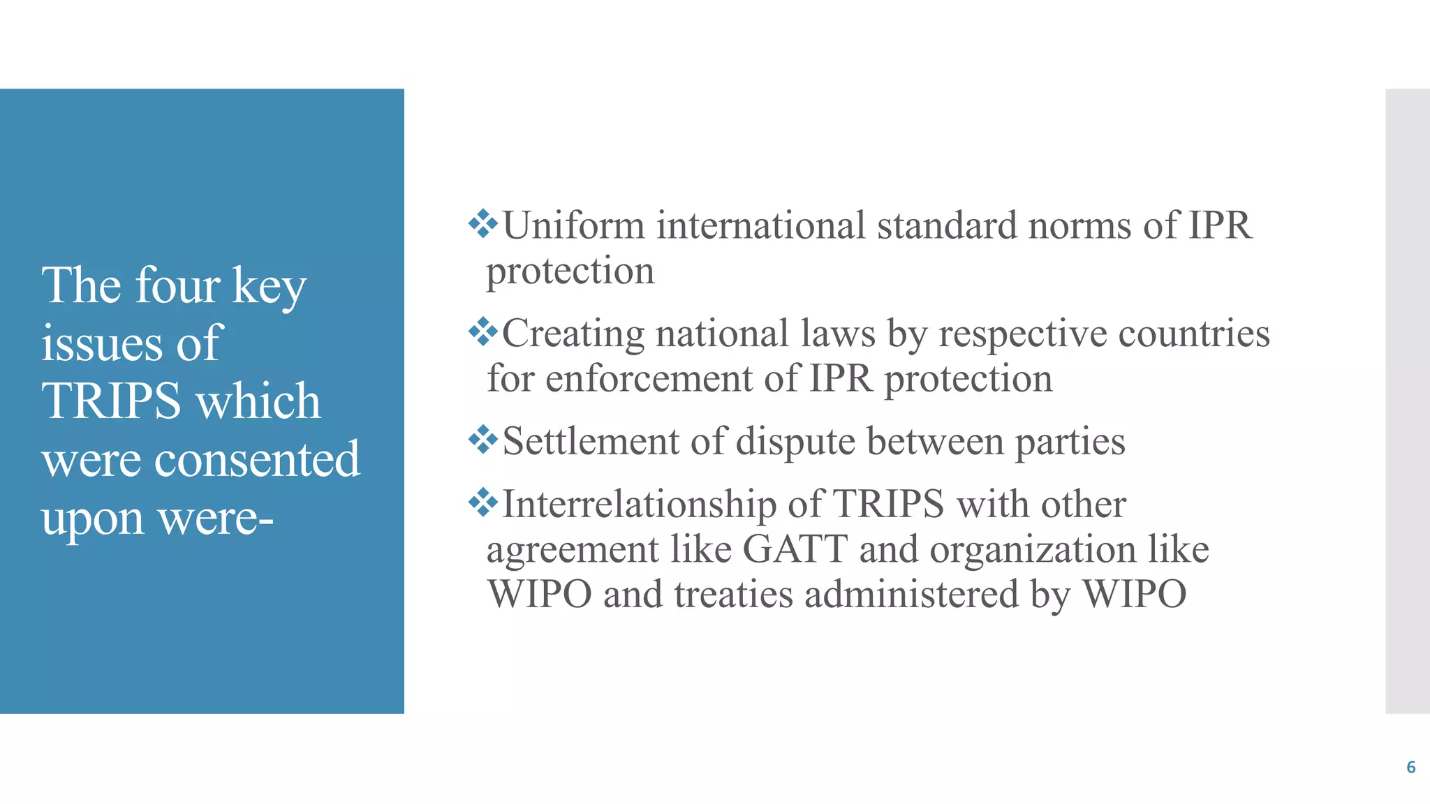 TRIPS (Trade related aspects of intellectual property rights ) | PPTX