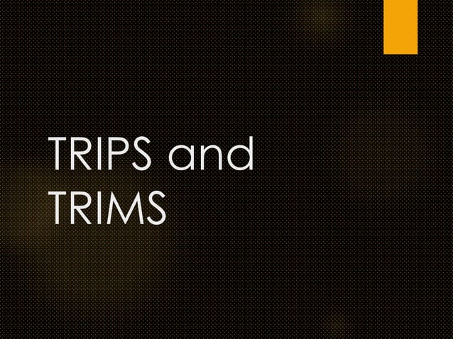 Trips and trims | PPTX | Business | Business and Finance
