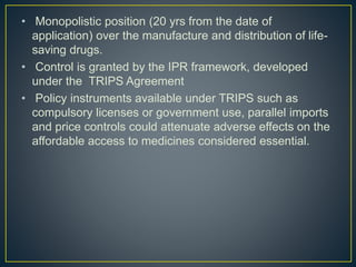 Trade Related Aspects Of Intellectual Property Rights (TRIPS) | PPTX