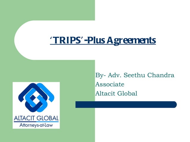 Trips plus edited | PPT | Law