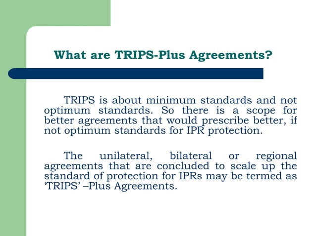 Trips plus edited | PPT | Law