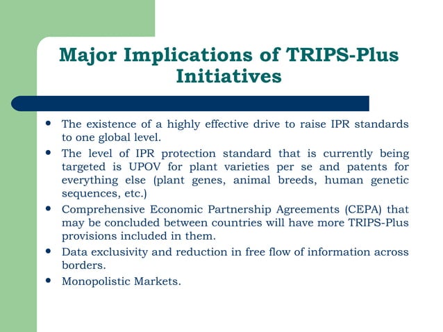Trips plus edited | PPT | Law