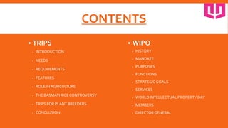 TRIPS & WIPO | PPTX