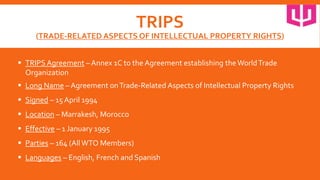 TRIPS & WIPO | PPTX