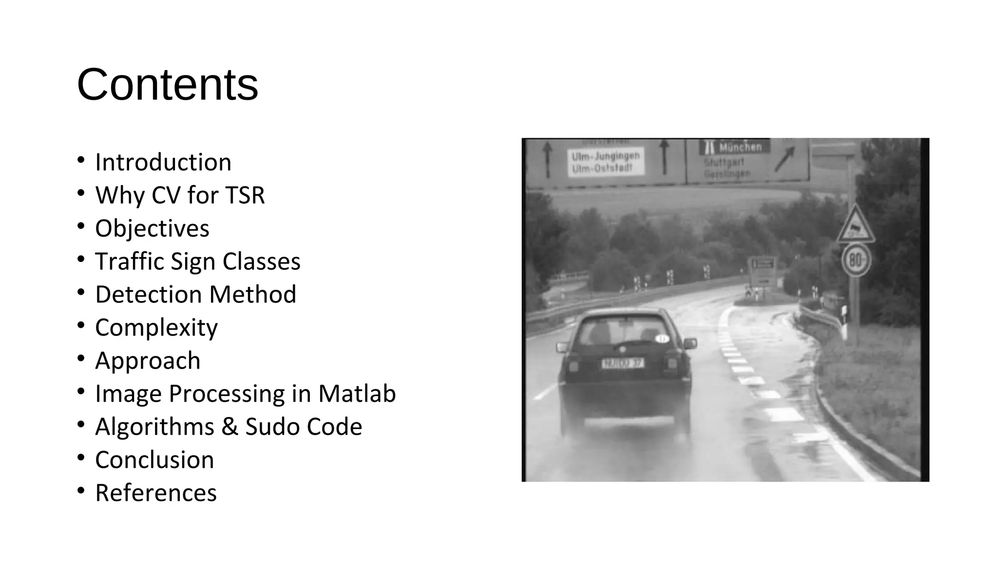 Computer Vision for Trafﬁc Sign Recognition | ODP