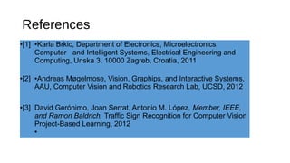 Computer Vision for Trafﬁc Sign Recognition | ODP