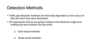 Computer Vision for Trafﬁc Sign Recognition | ODP