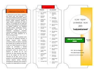 TRIPTICO SIMULACRO EN CASO DE SISMO | PDF