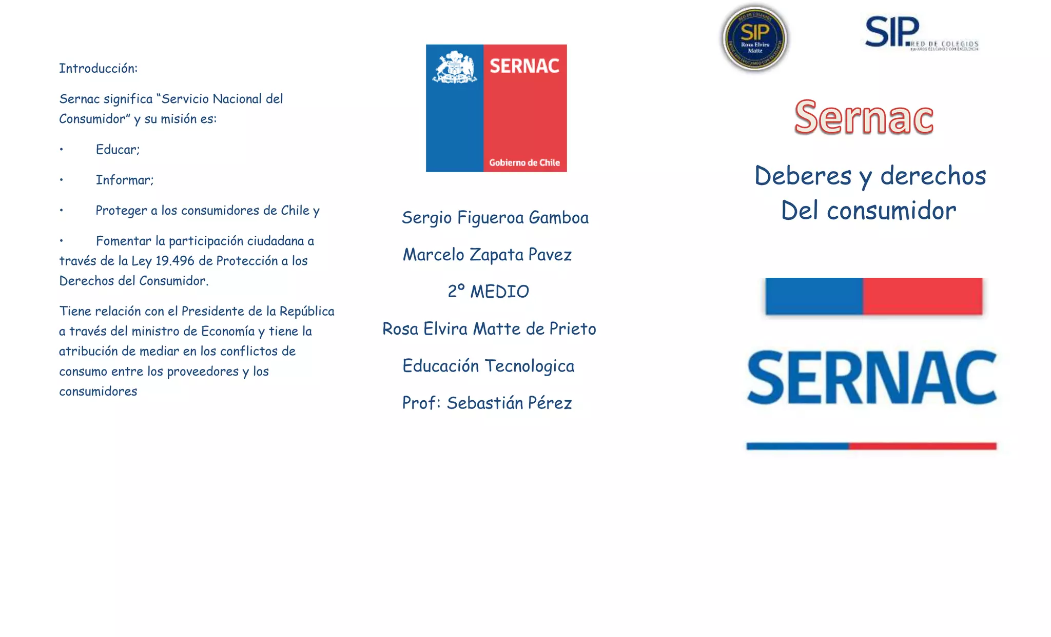 Triptico de Sernac | DOCX
