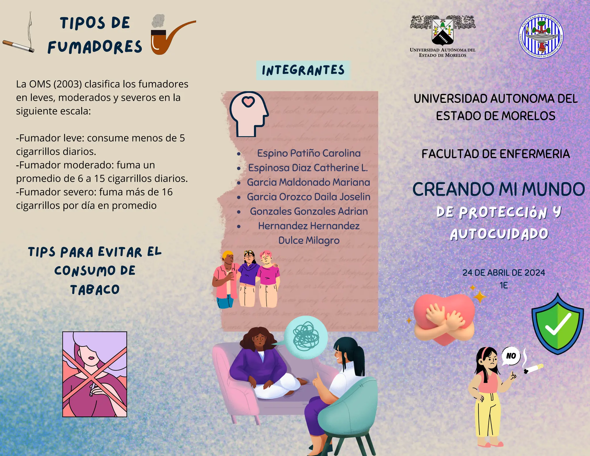 Triptico De Las Drogas Y El Cigarro En La Ppt