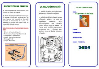 Triptico-Cultura-Chavin de Huantar Ancash | PDF