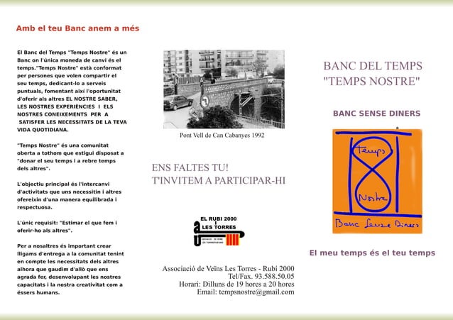 TRÍPTICO "TEMPS NOSTRE" | PDF