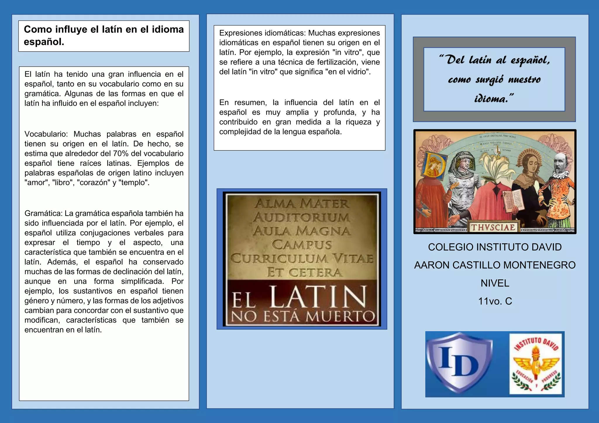 TRIPTICO DE ESPAÑOL.pdf | Books and Literature