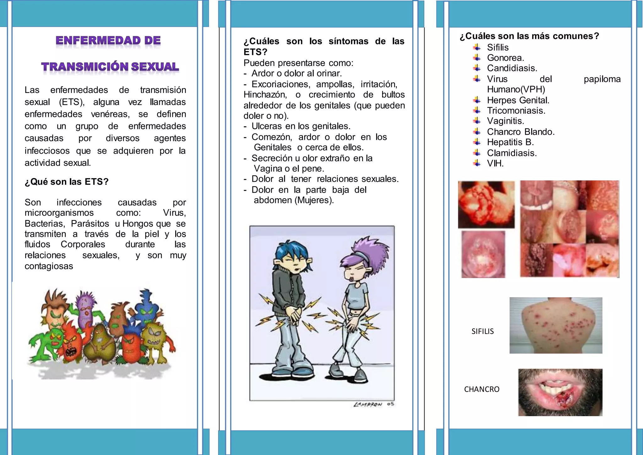 Triptico de transmision sexual | DOCX
