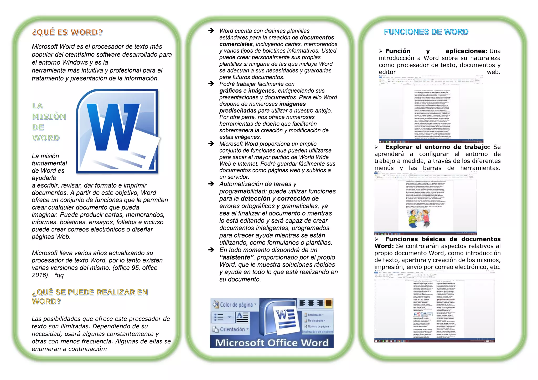 Triptico de word | PDF