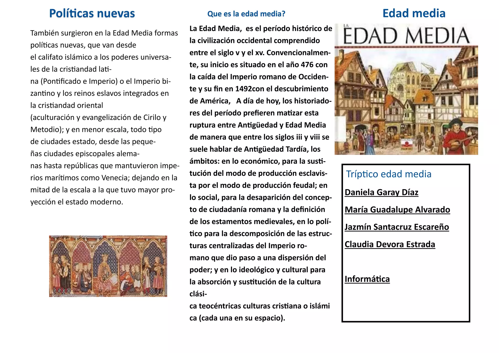 Triptico edad media | PDF