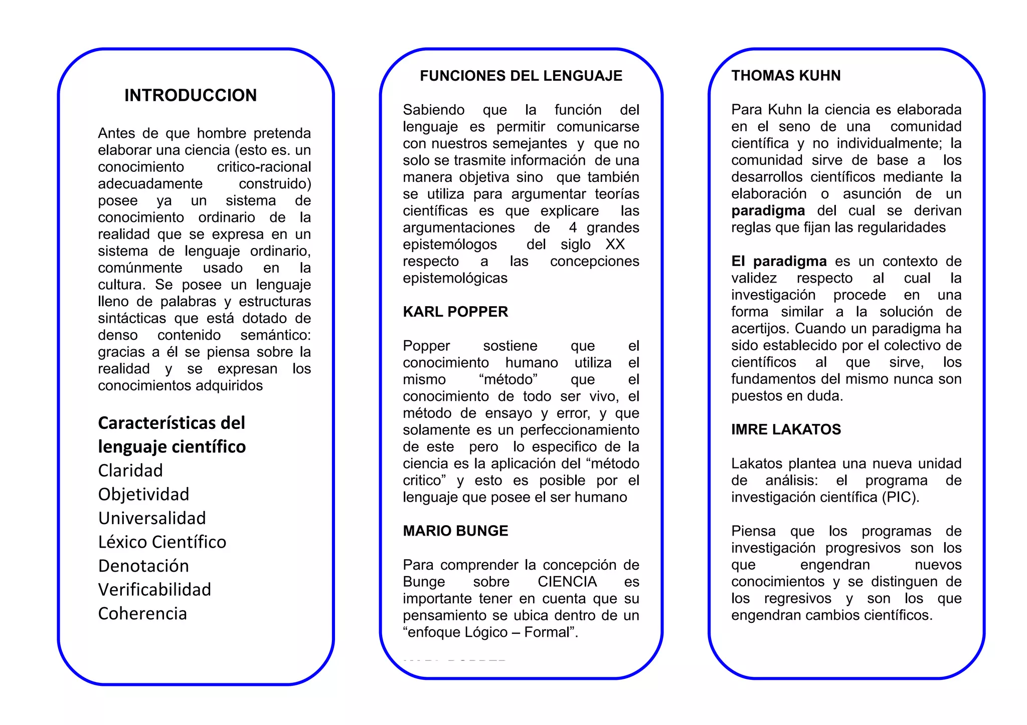 Triptico final de epistemologia | DOC | Science