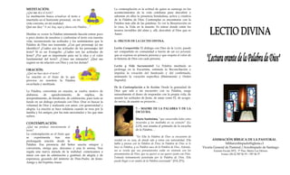 Triptico lectio divina | DOCX