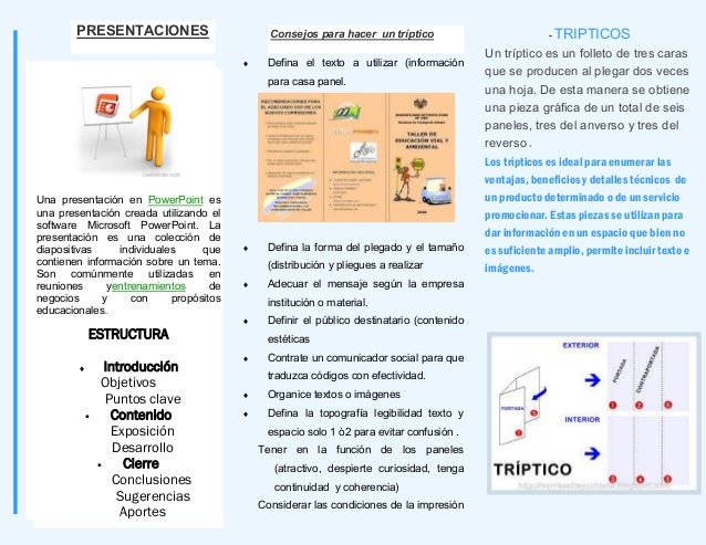 Triptico En PowerPoint