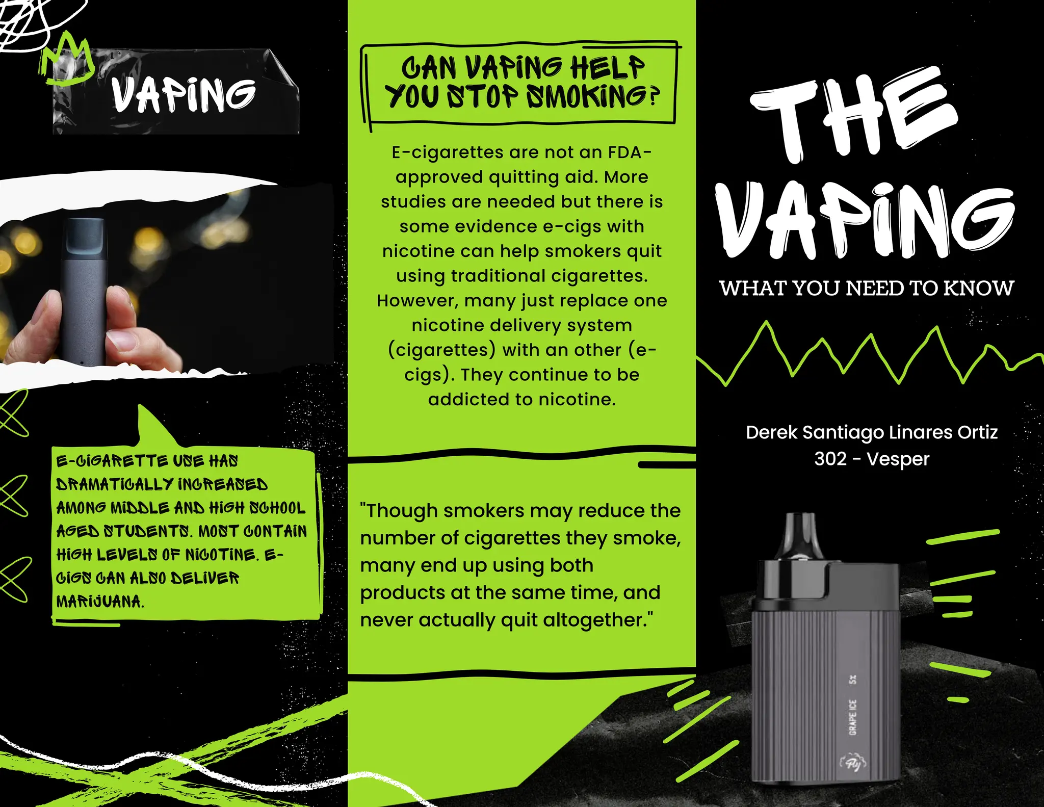 Tríptico Vapes de jajdjflslslsnfbdjskkssk | PDF