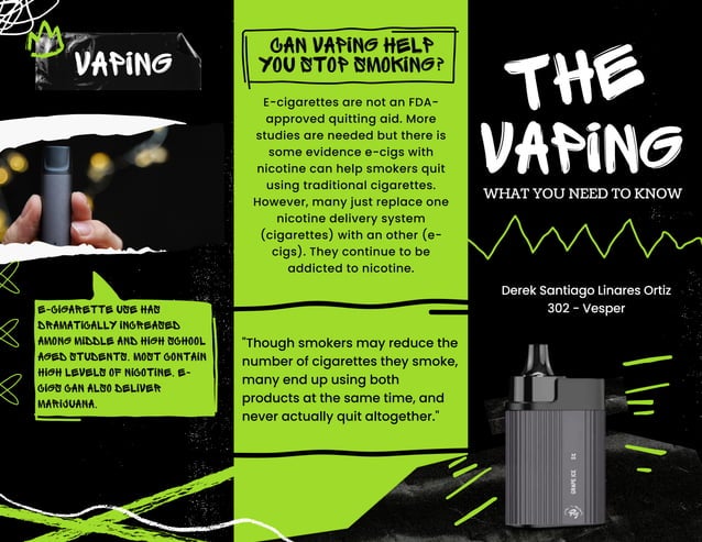 Tríptico Vapes de jajdjflslslsnfbdjskkssk | PDF